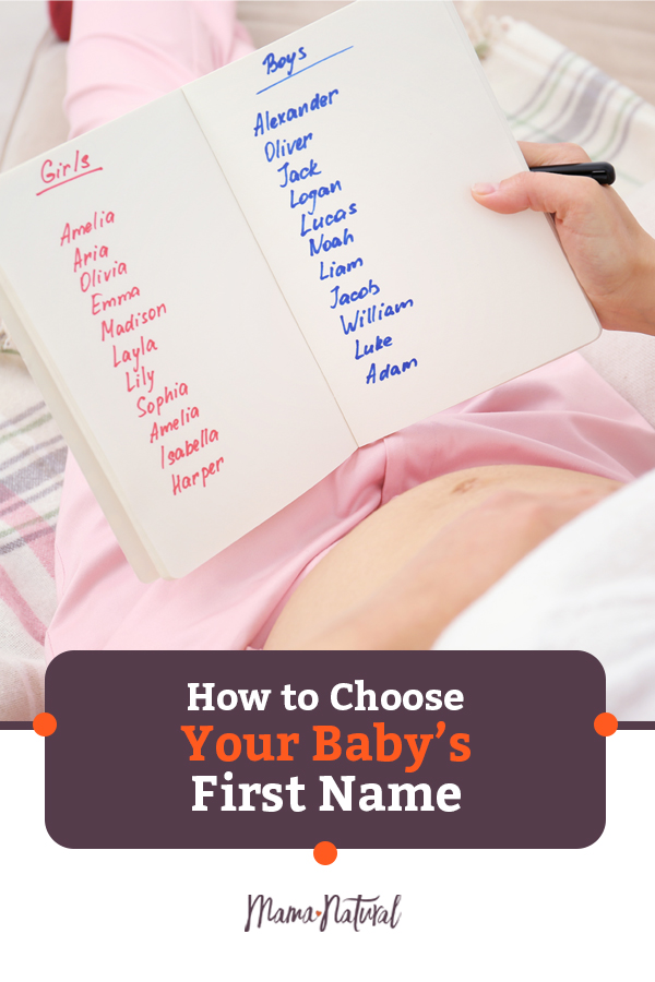 How to Choose Your Baby’s First Name - Mama Natural