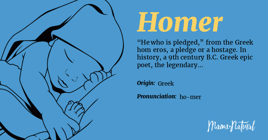 Homer Name Meaning, Origin, Popularity, Boy Names Like Homer - Mama Natural