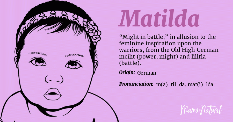 Matilda Name Meaning, Origin, Popularity, Girl Names Like Matilda - Mama Natural