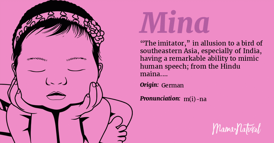 Mina Name Meaning, Origin, Popularity, Girl Names Like Mina - Mama Natural